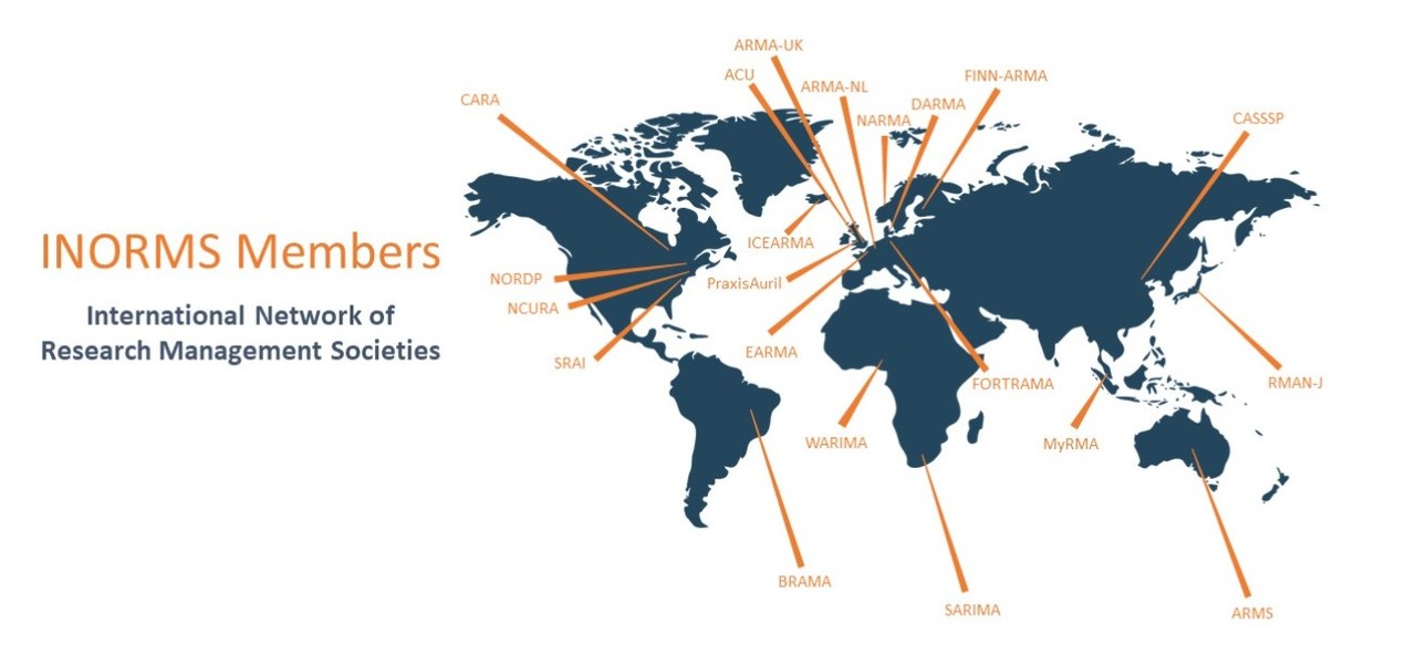 한국연구행정협회, 국제 연구행정 네트워크 'INORMS' 가입 승인